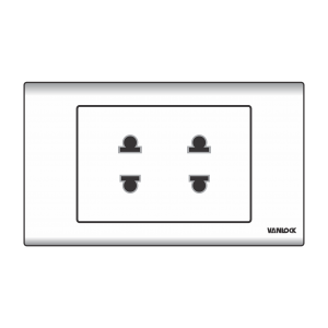 Ổ cắm đôi 2 chấu S18U2 - CÔNG TY TNHH TM & DV HÀ LINH