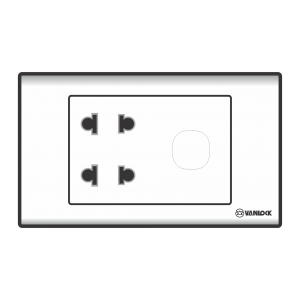 Ổ cắm đôi 2 chấu + 1 lỗ S18U2X - CÔNG TY TNHH TM & DV HÀ LINH