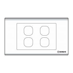 Mặt 4 công tắc S184/X - CÔNG TY TNHH TM & DV HÀ LINH
